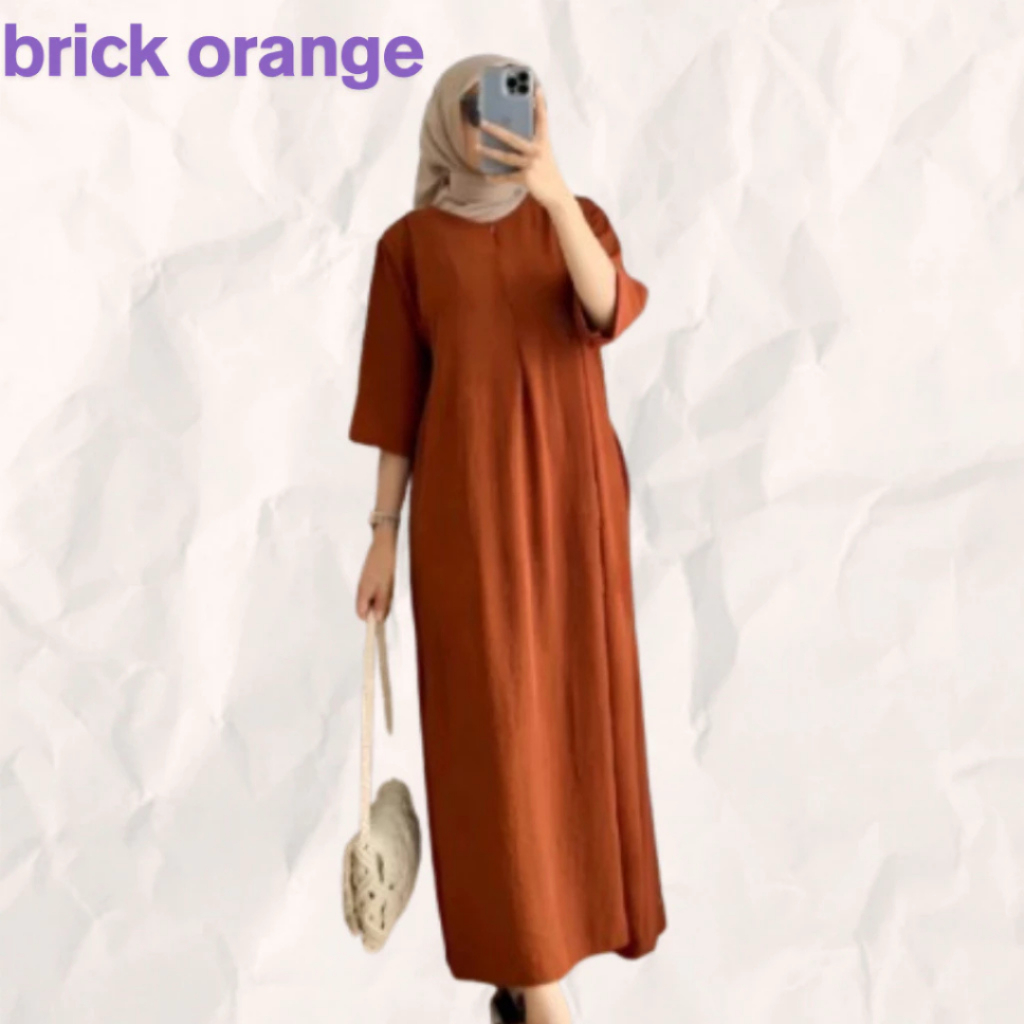 Kaftan Ironless Cey Crepe | Shopee Malaysia