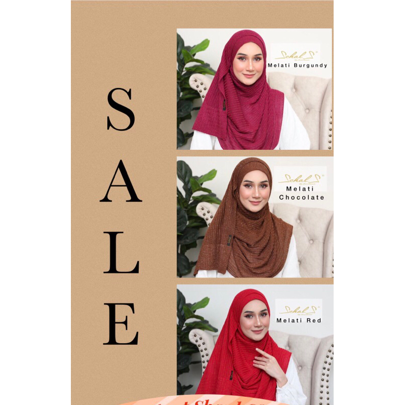 CLEAR STOCK KNITTED INSTANT SHAWL GLITTER MELATI | Shopee Malaysia