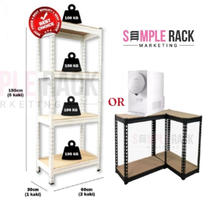 💢 SIMPLE RACK Boltless Rack Storage Rack Kitchen Rack Rak Besi Rak ...