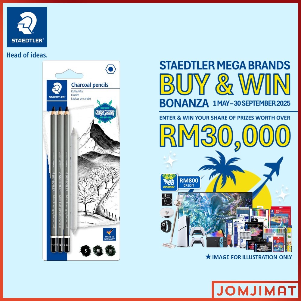 Staedtler Mars Lumograph Charcoal Pencil Set 100C SBK4 / Staedtler Charcoal Pencil Set 100C ...