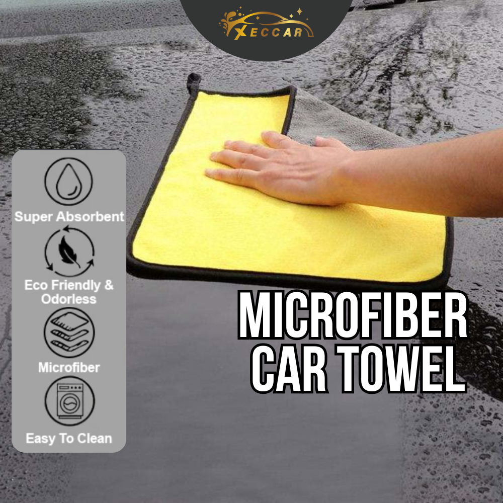 XECCAR Absorbent Microfiber Towel Car Home Kitchen Wash Cloth Washing ...