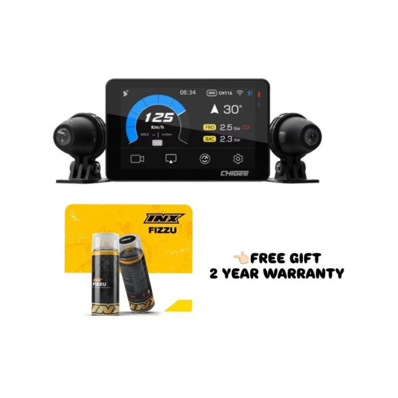 CHIGEE XR-2 DASHCAM MOTORCYCLE SMART RIDING SYSTEM | Shopee Malaysia