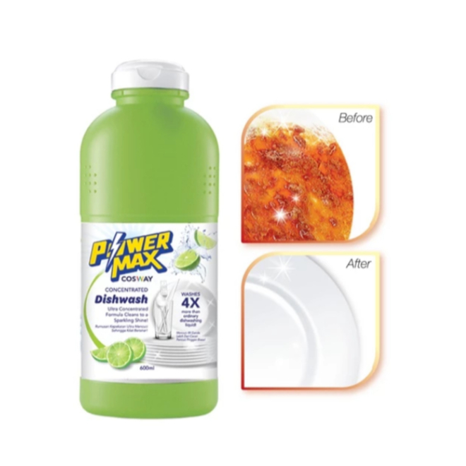 Cosway PowerMax Concentrated Dishwash 600ml-1 unit | Shopee Malaysia