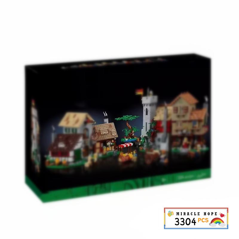 C1679 Medieval Town Square Building Block Toys 3304pcs D3586 Lepin ...
