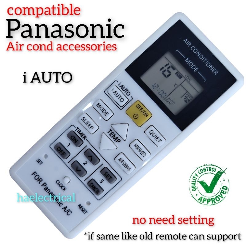 Panasonic air cond remote control (i Auto) | Shopee Malaysia