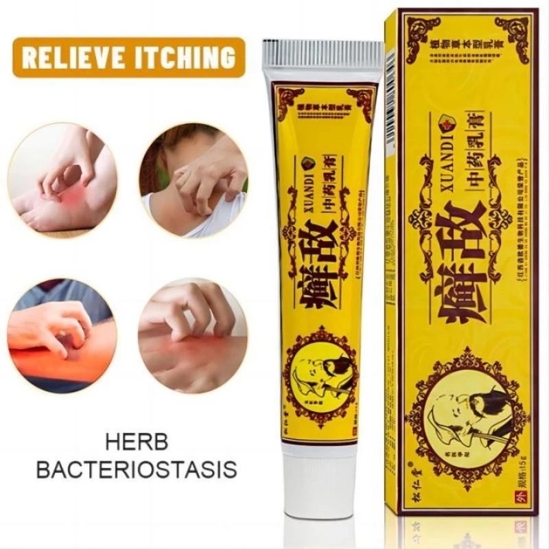 𝐎𝐫𝐢𝐠𝐢𝐧𝐚𝐥 Xuandi krim【Ubat gatal kulit】Herba cina Krim Ekzema/Psoriasis ...