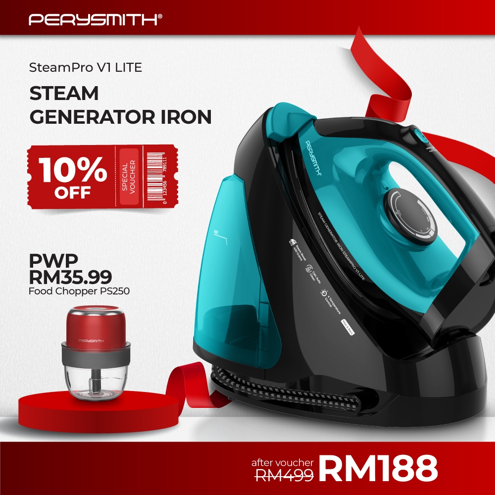 PerySmith Steam Generator Iron SteamPro Series V1 Lite | Shopee Malaysia