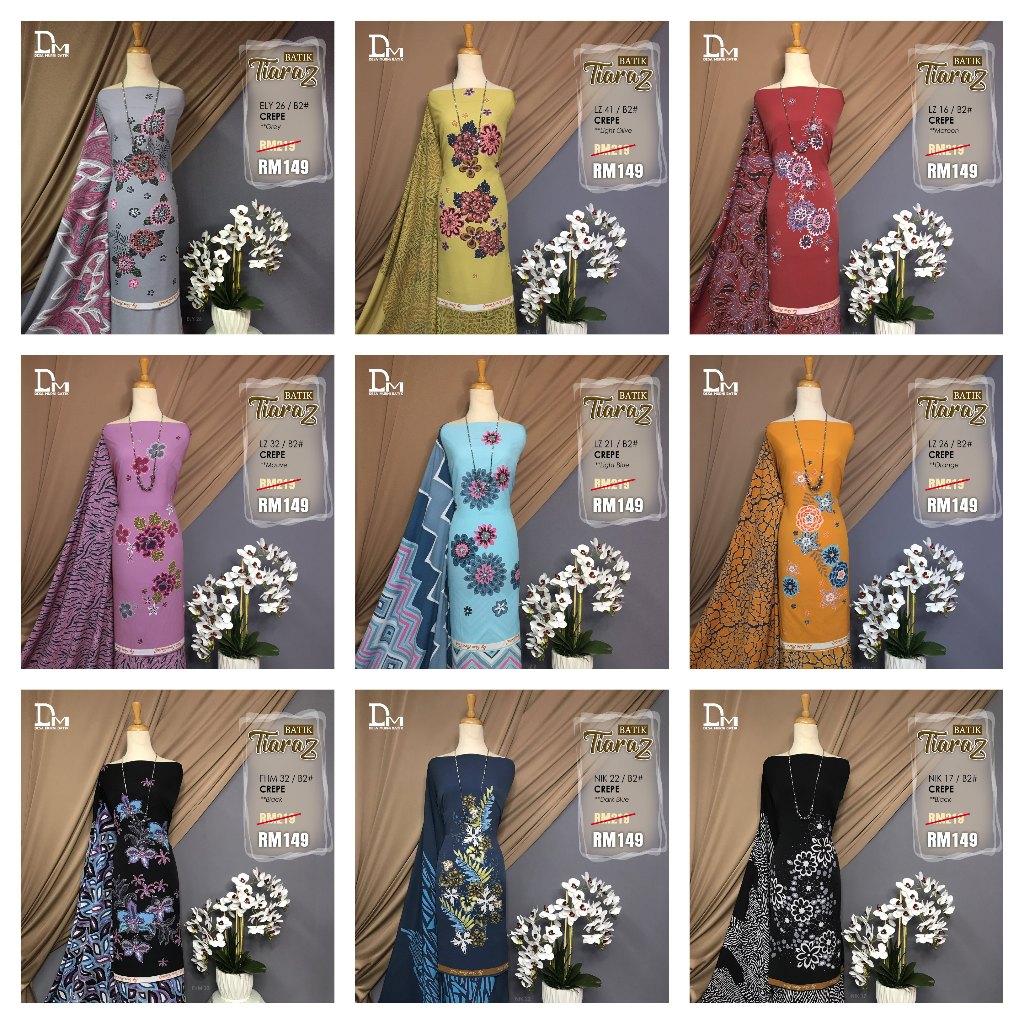 Batik Tiaraz Crepe 1.0| Kain Pasang Batik Lembut & Mudah Jaga | Desa ...