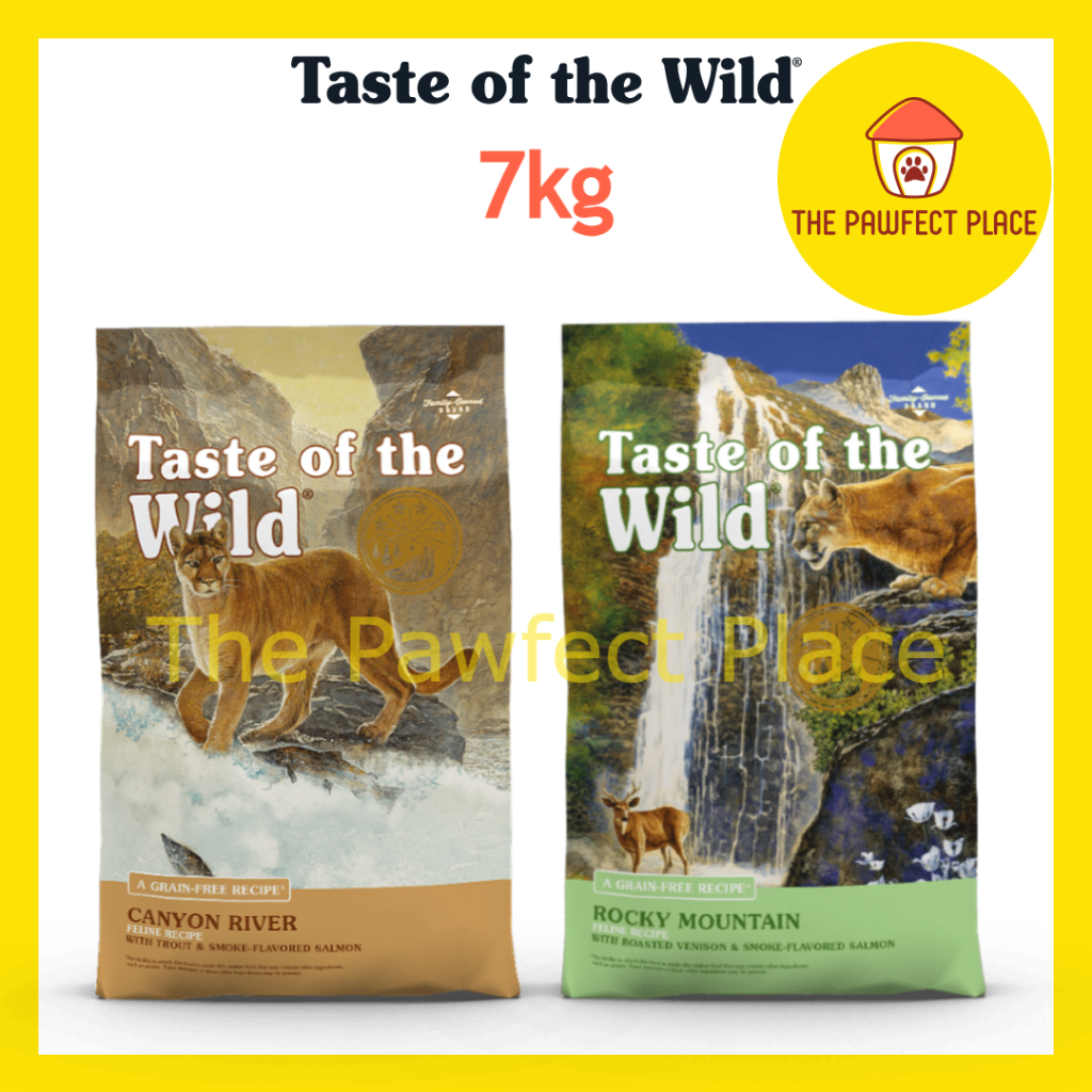 Taste Of The Wild Cat Food 7kg 100% Original Rocky Mountain Canyon ...