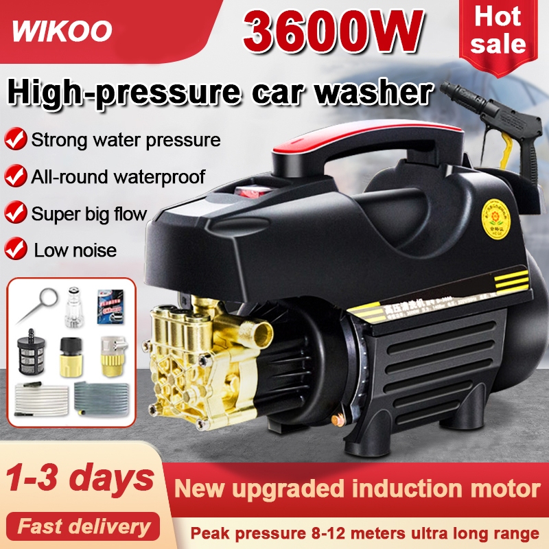 3600W Car High Pressure Cleaner Portable Water Jet 220V Fully Automatic Home Cleaner Sprayer ...