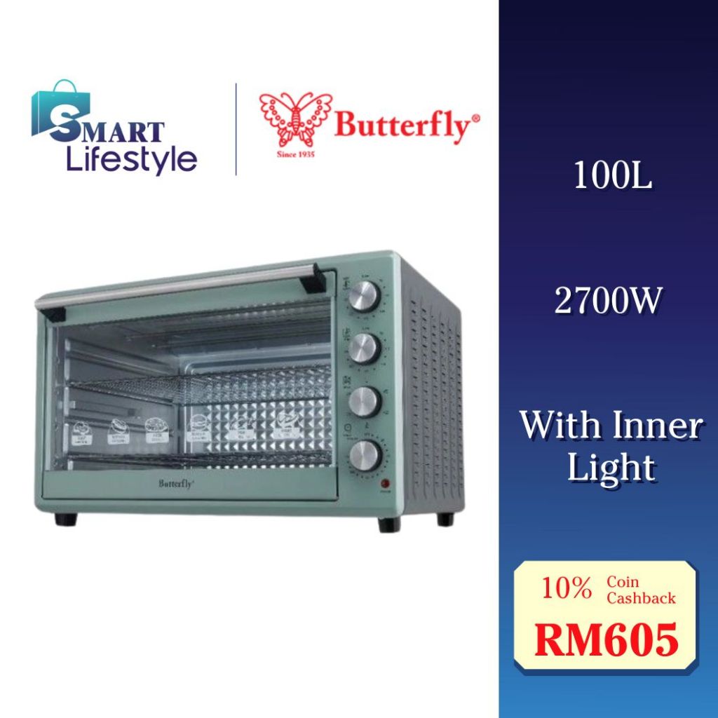 BUTTERFLY 2700W ELECTRIC OVEN (100L) BEO-1002 | Shopee Malaysia