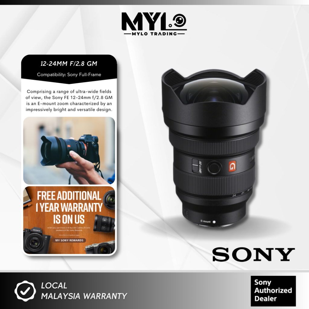 Sony FE 12-24mm f/2.8 GM Lens - SEL1224GM For Sony A7IV | A7MK IV | A7MK 4 | A7III | A7C | A7 II ...