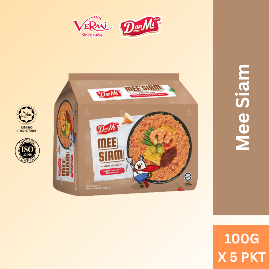 Donmi Instant Vermicelli Mee Siam Flavour 100g x 5 | Shopee Malaysia