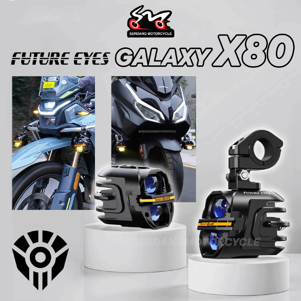 FUTURE EYES GALAXY X80 Spotlight Sport Light Lampu Motor Motorcycle BMW ...