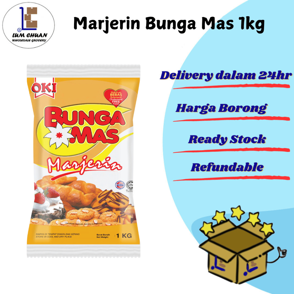 Bunga Mas Margarine 1kg / Marjerin Bunga Mas 1kg | Shopee Malaysia
