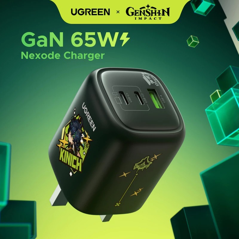 UGREEN 65W GaN Charger UK plug Quick Charge (3 Pin UK Plug) | Shopee ...