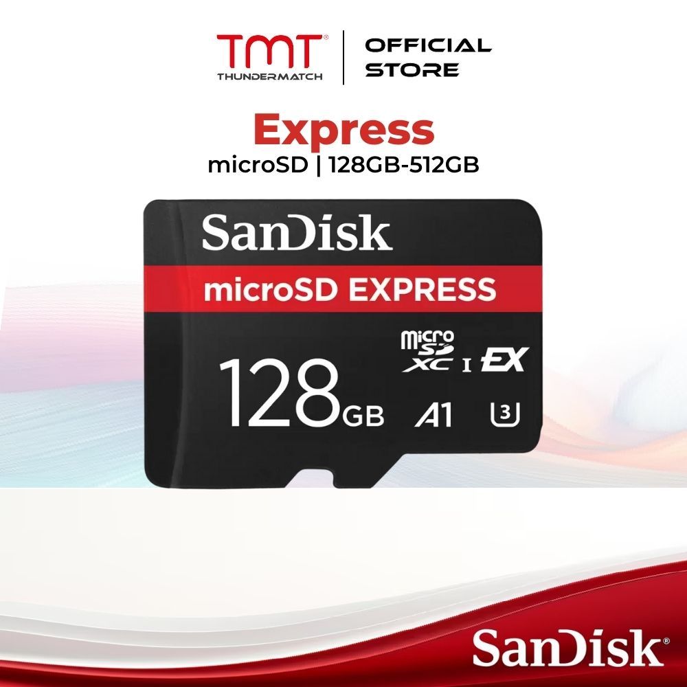 TMT SanDisk Express microSD PCIe NVMe UHS-I U3 A1 Memory Card (128GB ...
