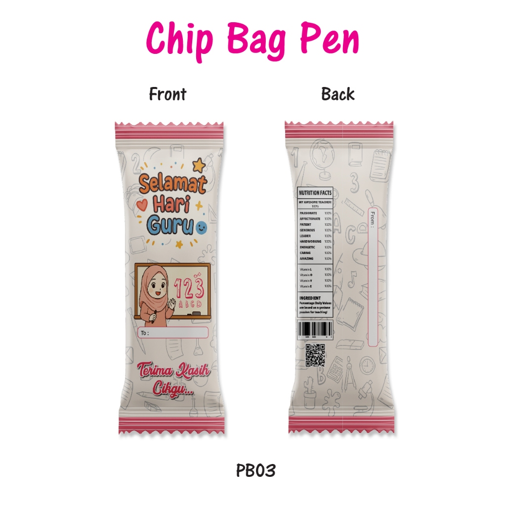 CHIP BAG PEN ( HARI GURU) | Shopee Malaysia