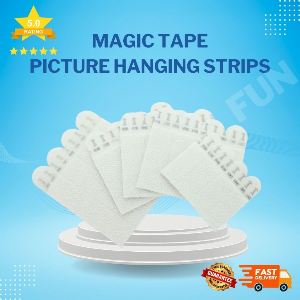 🔥READY STOCK🔥MAGIC TAPE Picture Hanging Strips - Picture Hanging Frame ...