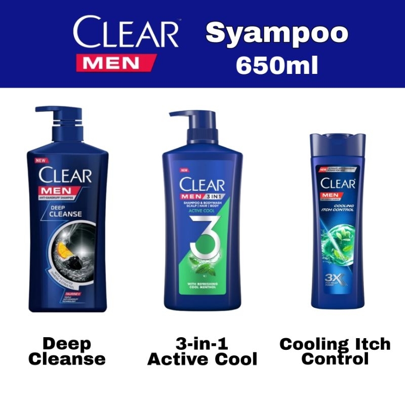 (Newly Arrived+Manufacture date 7/3/2025) CLEAR Men™ Syampoo 650ml | Shopee Malaysia