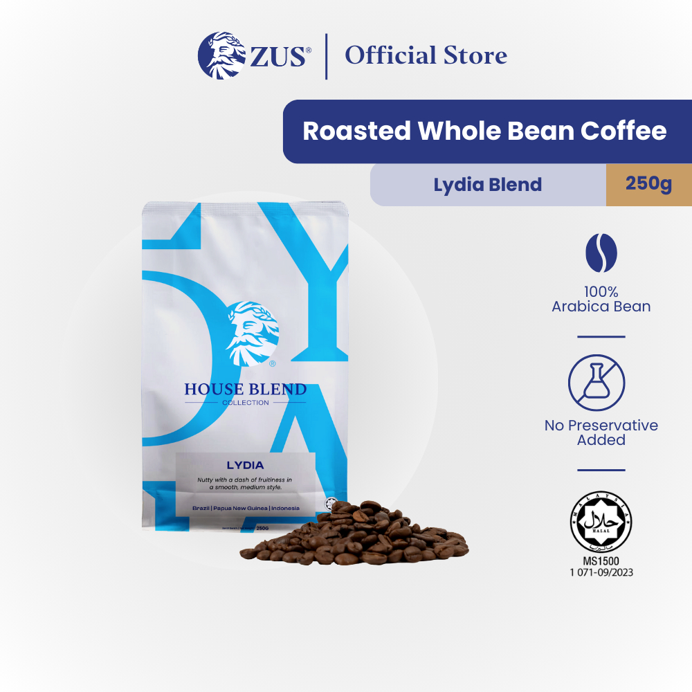 ZUS® House Blend Whole Bean - Lydia - 250g | Shopee Malaysia