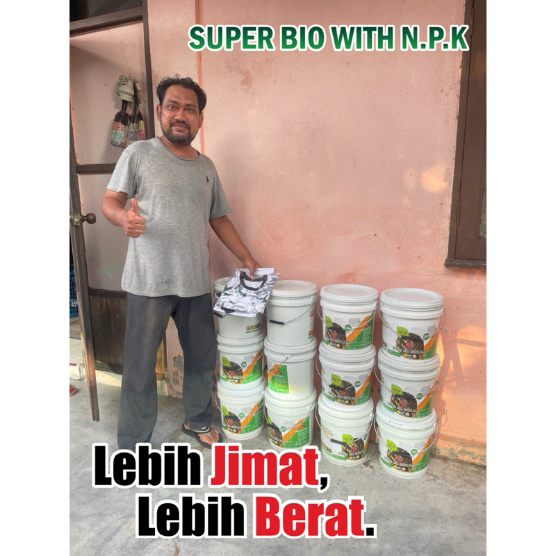 PAKEJ AGEN 10 TONG PERCUMA 2 TONG BAJA SUPER BIO WITH NPK - HQ | Shopee ...