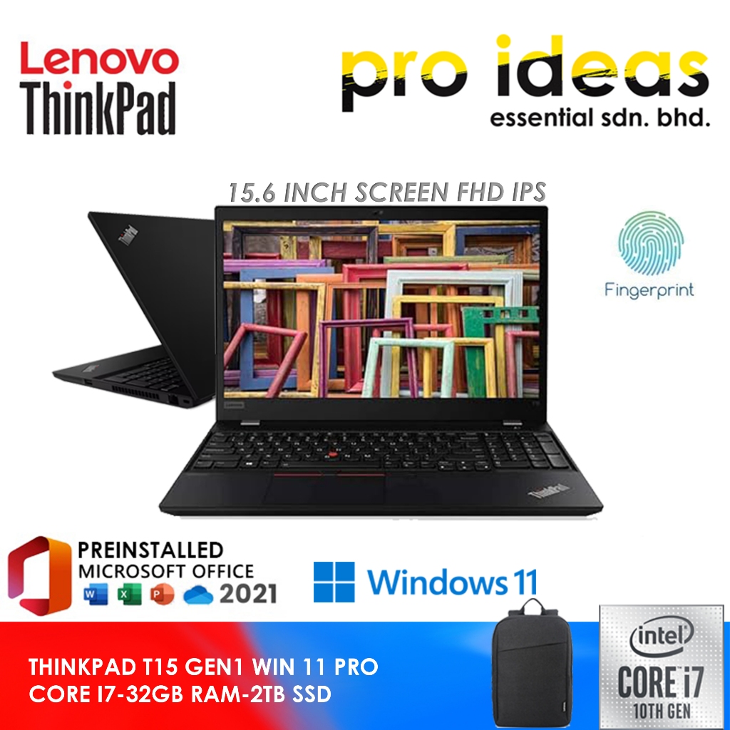 LENOVO THINKPAD T15 / INTEL CORE i7-10TH GEN / UP TO 32GB RAM - 2TB SSD ...