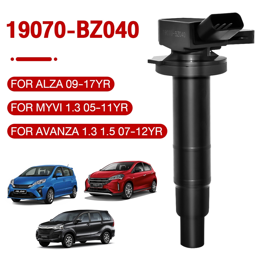 🔥Ignition Coil Plug 19070-BZ040 for Toyota Avanza/Rush 1.5L, Perodua ...