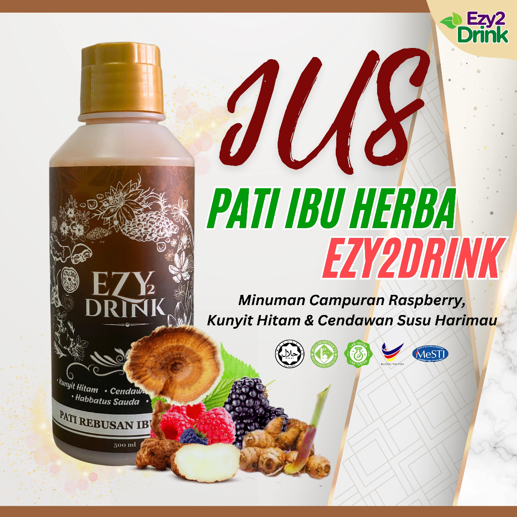EZY2DRINK ORIGINAL Jus SARAF Pati Herba Kebas Kaki Tangan Sakit ...