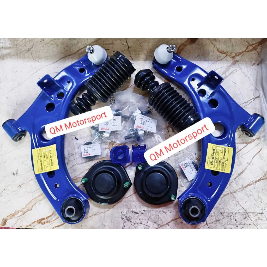 COMBO SET (12PCS) FRONT LOWER ARM / STABILIZER LINK / BUSH SILICONE ...