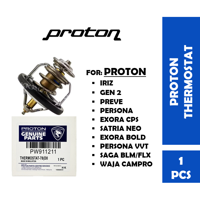 【READY STOCK】PROTON Thermostat 78°C PW911211 For Saga Blm Flx/ Persona ...