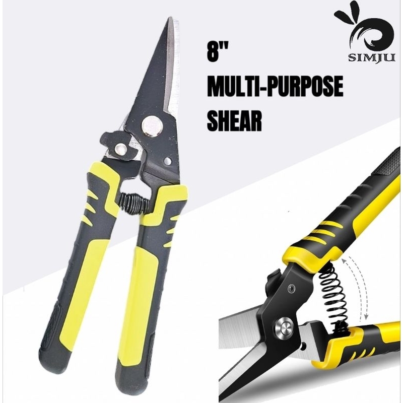 Wire Cutter 8" SK5 Pruning Shear Garden Scissors / Hand Pruner Plant ...