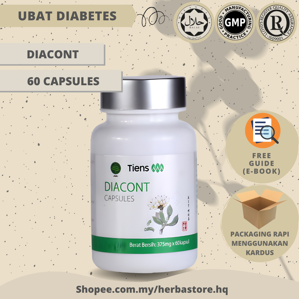 Diacont Tiens Supplement Diabetic Control Ubat Diabetes Rawatan Kencing ...