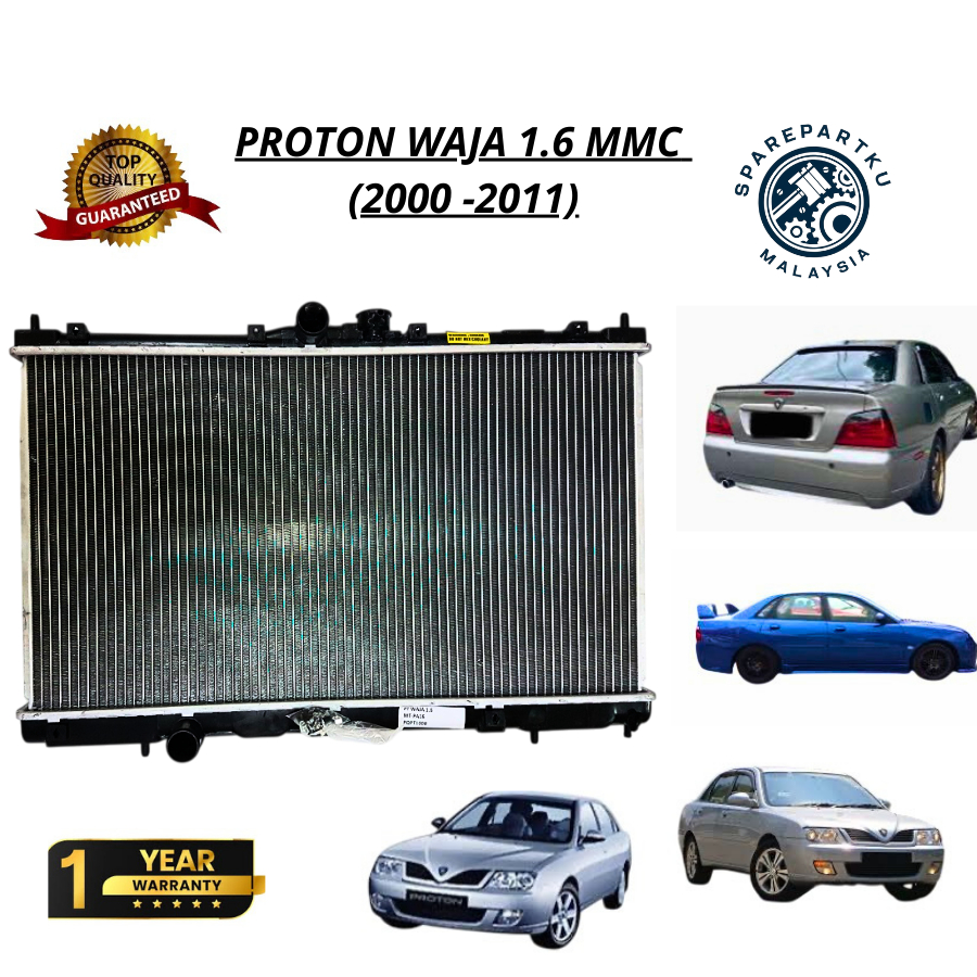 PROTON WAJA 1.6 MMC AUTO/MANUAL RADIATOR TEBAL TANGKI AIR 1 TAHUN ...