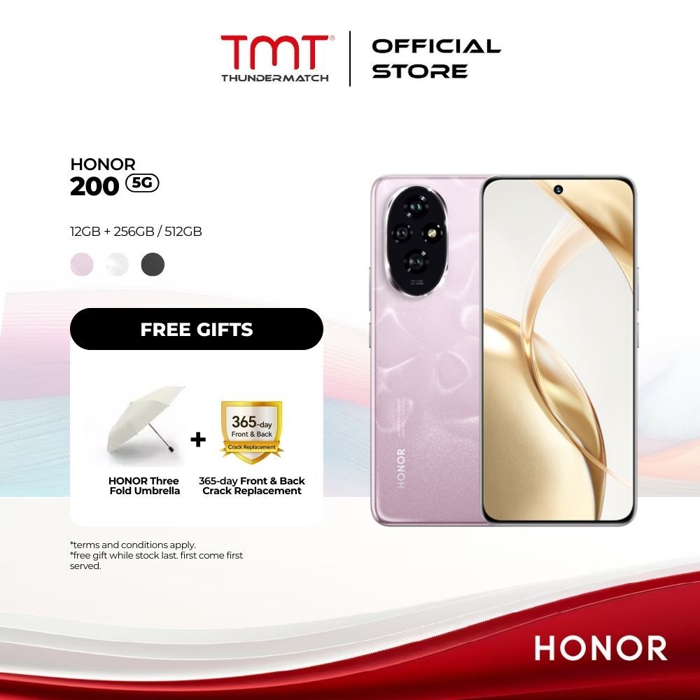 HONOR 200 5G Telefon Pintar (12GB RAM + 256GB / 512GB ROM) | Shopee ...