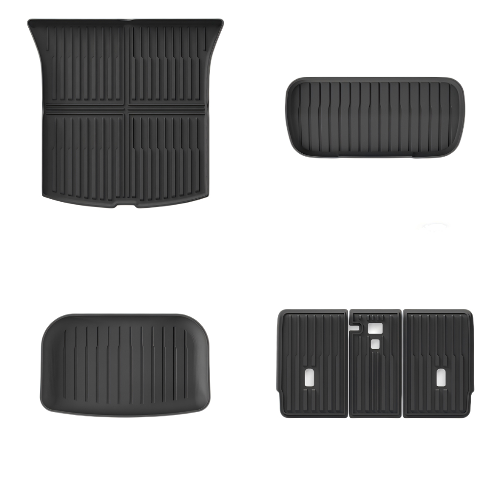 HALOBLK Front and Lower Trunk Mat Set for Tesla Model Y Juniper ...
