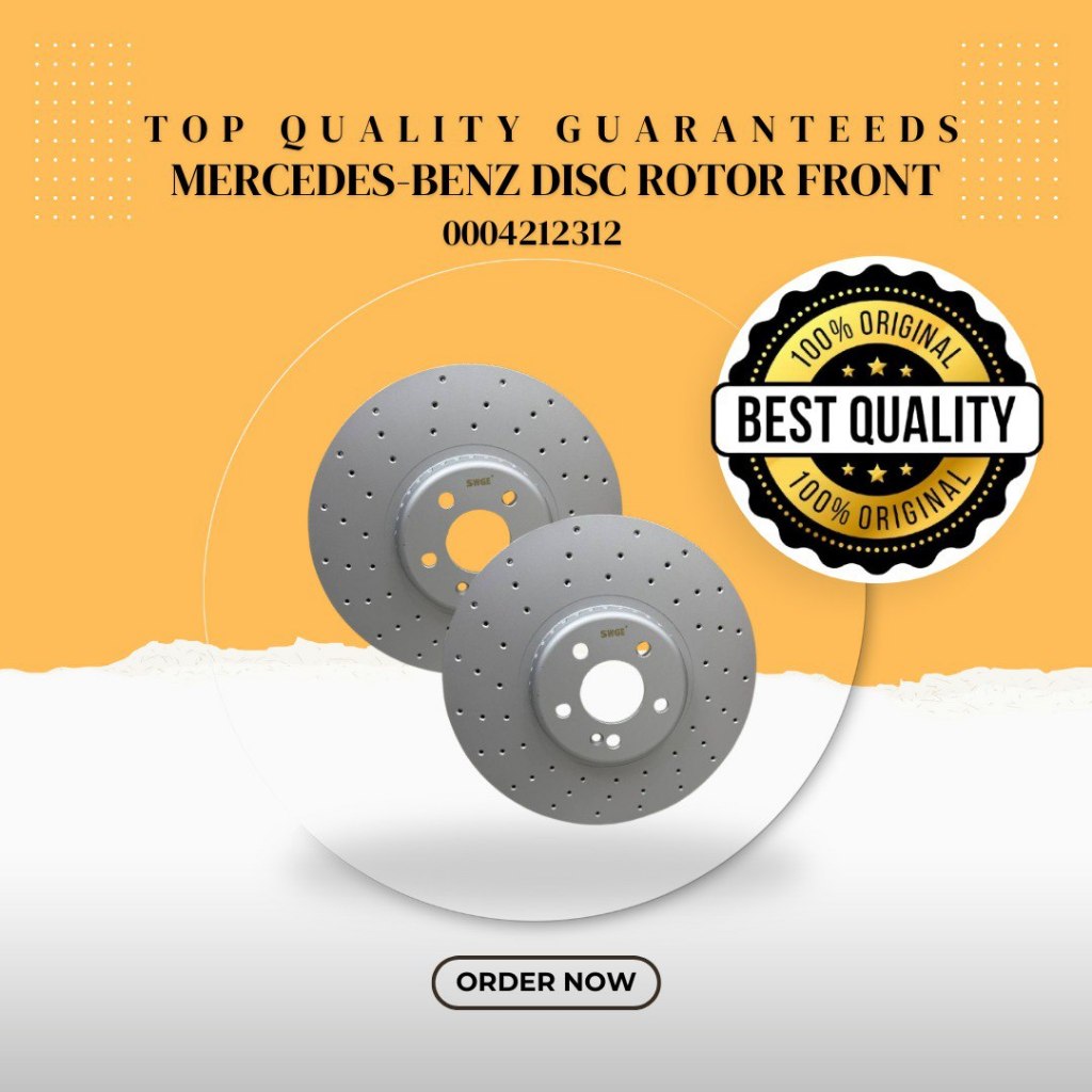 0004212312 MERCEDES-BENZ BRAKE DISC FRONT W205 C205 C257 W213 A238 C238 X253 SETS 2PCS Glc250 E ...