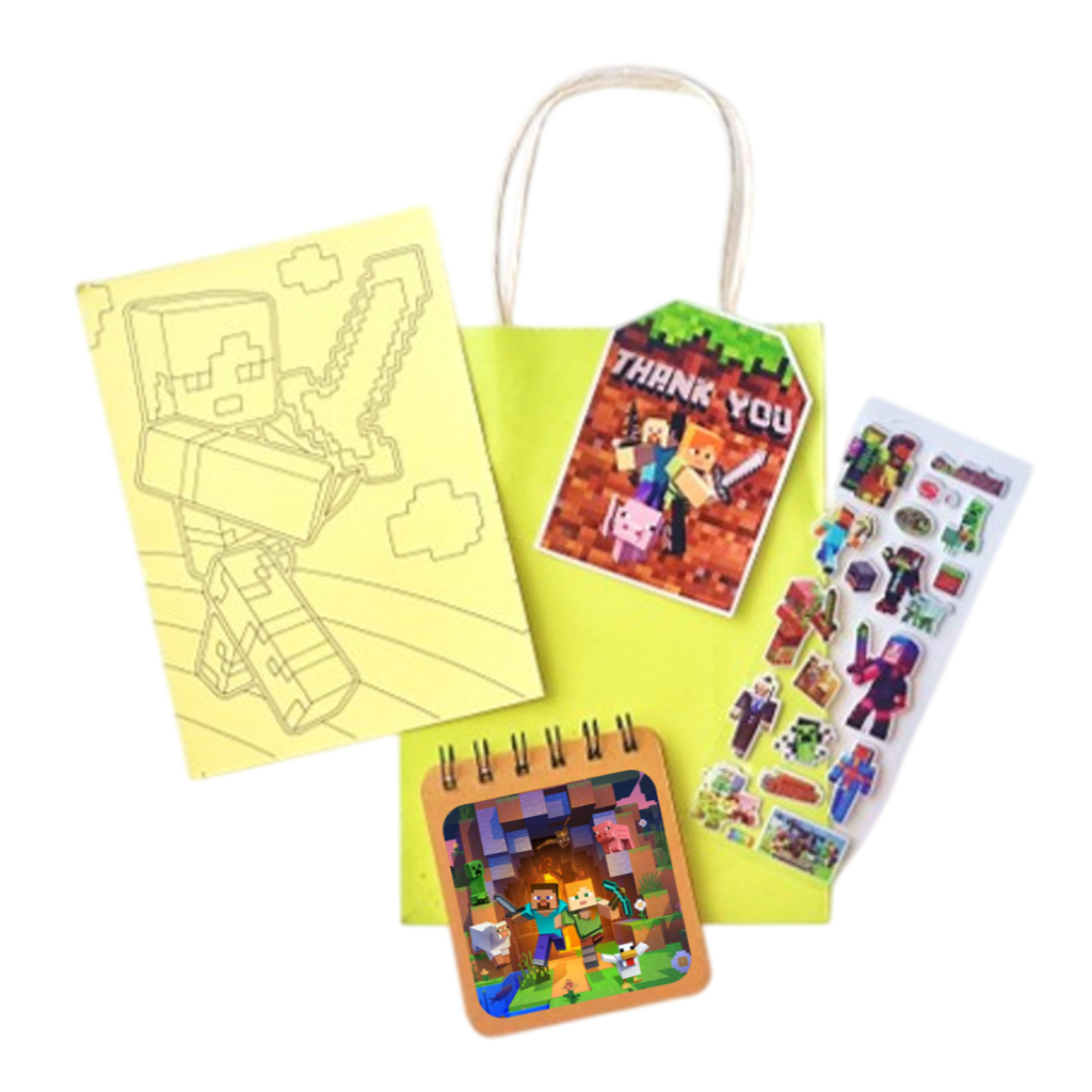 Minecraft Party Pack | Cartoon Goodie Bag | Party Favor | Shopee Malaysia