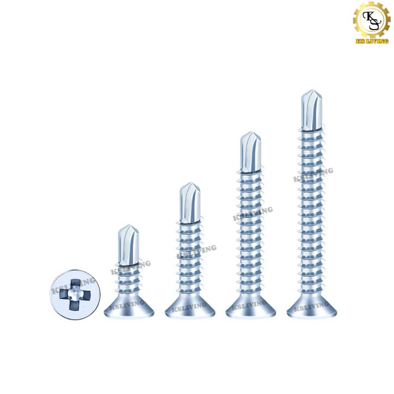 Kim.S Heavy Duty SD-Flat Self Drilling Screw Flat Head Sheet Metal ...