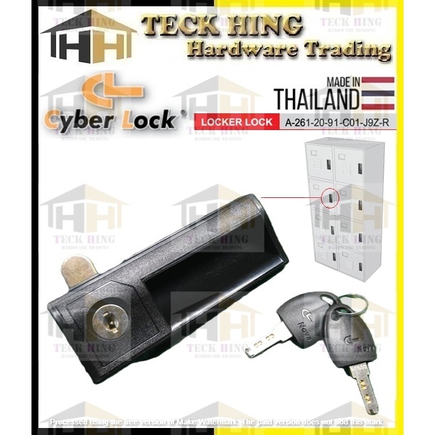 CYBER LOCK Cupboard Lock Metal Locker Lock (3216-20-91-R) | Shopee Malaysia