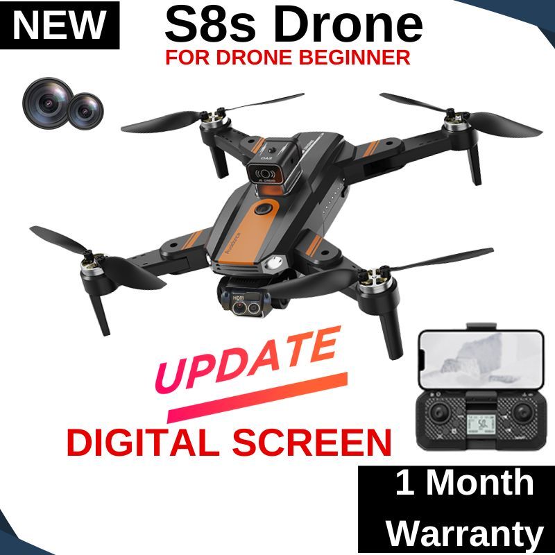 S8 RC Mini Drone With Double Lens Dual Camera Quadcopter Dron Drones ...