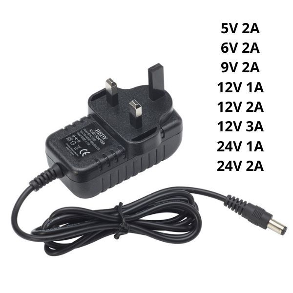 AC DC Power Adapter 12V1A 12V2A 12V3A 5V2A 6V2A 9V2A AC to DC 5.5mm ...