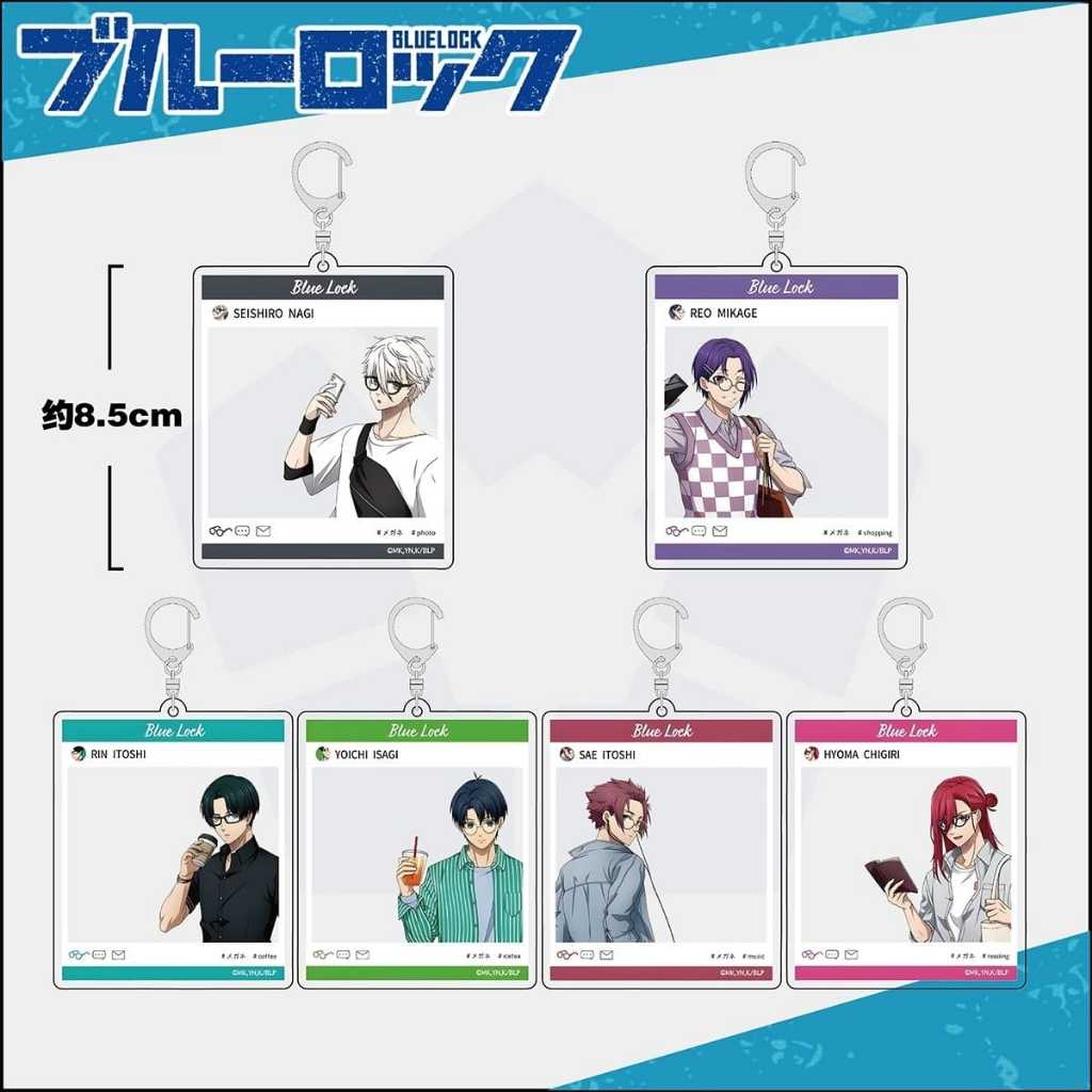 Blue Lock Anime IG Frame Style Design Acrylic Keychain Collection Nagi ...