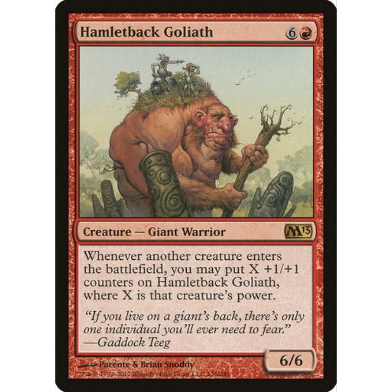 MTG Rare Red Card - Hamletback Goliath (Magic 2013) | Shopee Malaysia