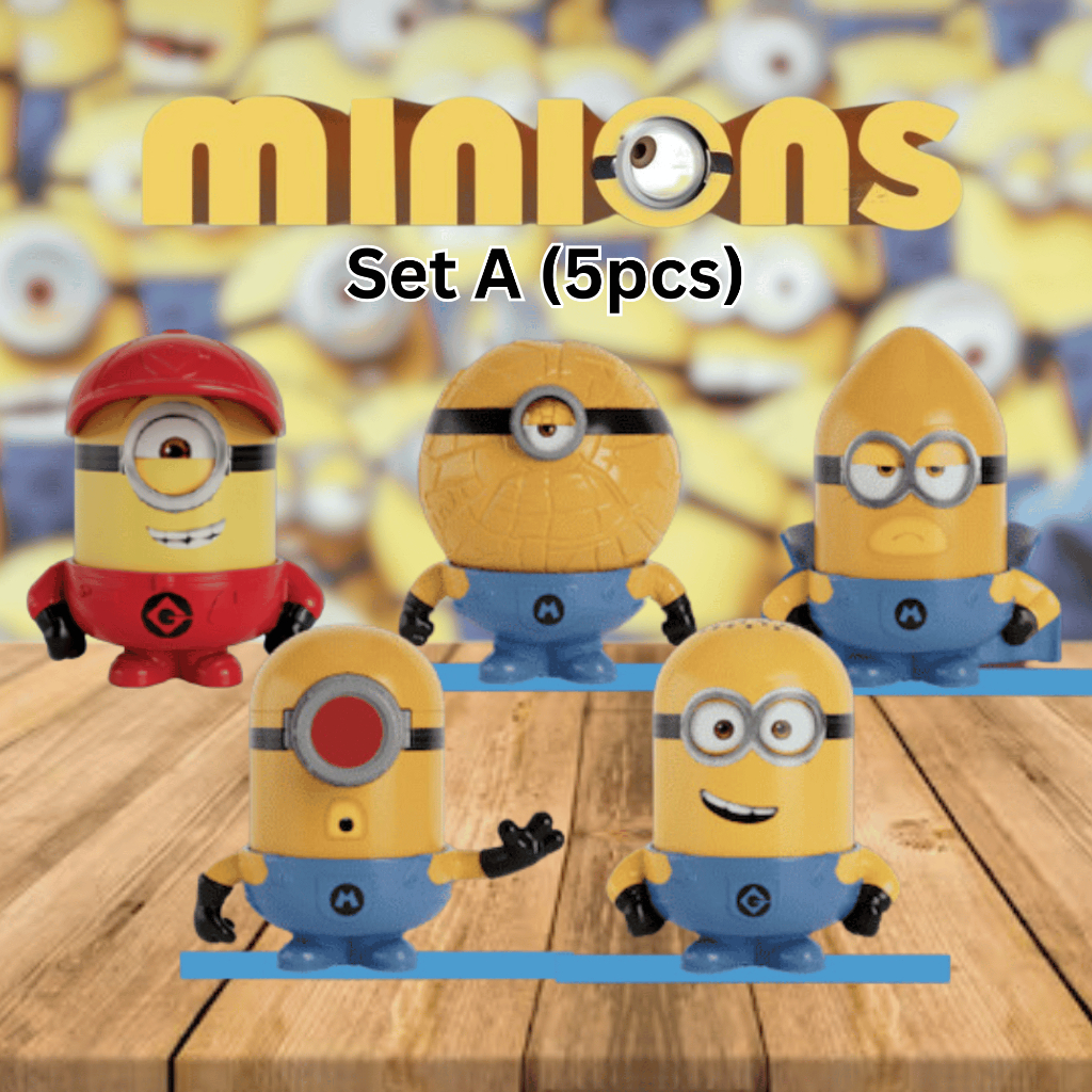 Minions Toys Collection (with box) ‘Despicable Me 4’ toys / Mainan ...