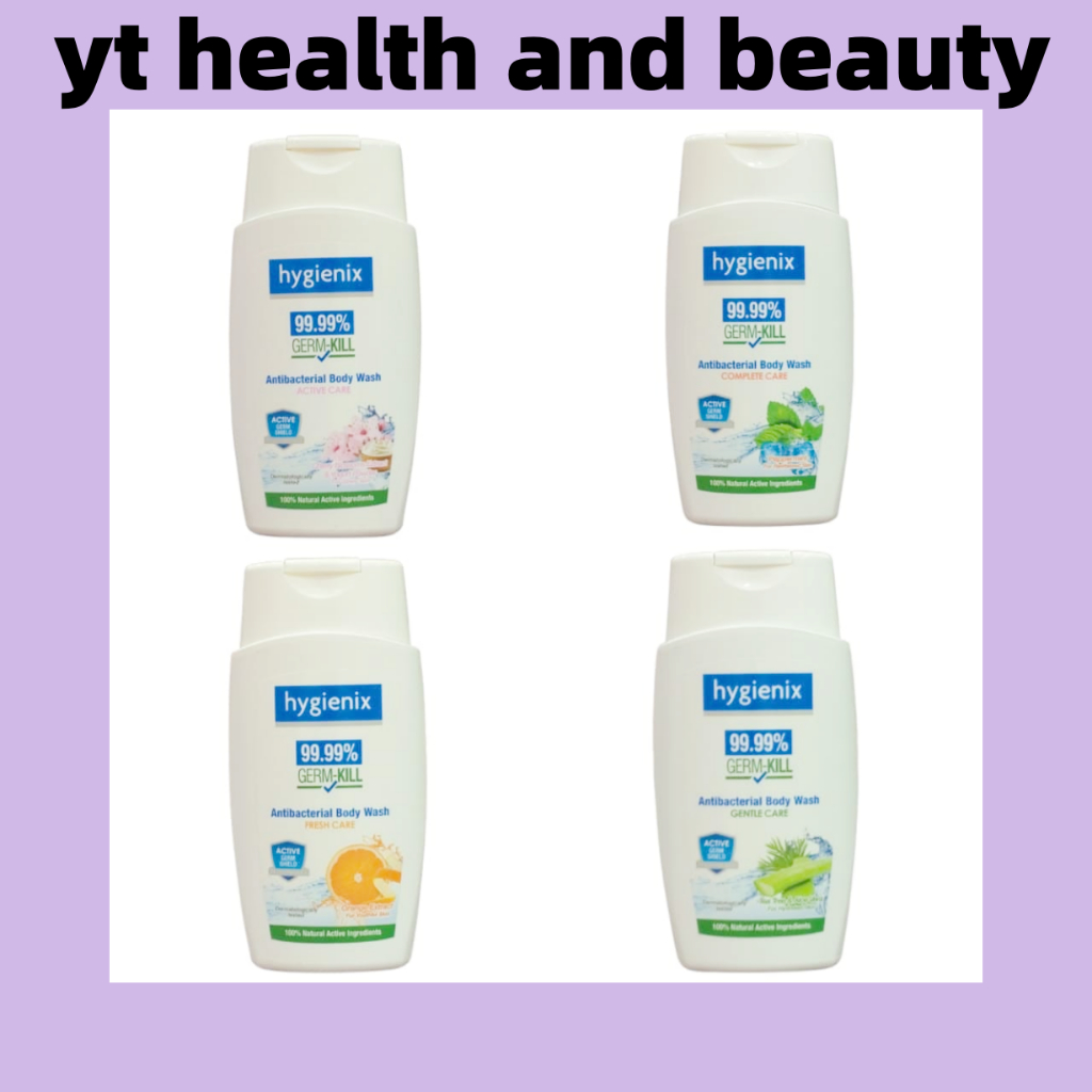 HYGIENIX ANTIBACTERIAL BODY WASH 250G - (ACTIVE CARE/COMPLETE CARE ...