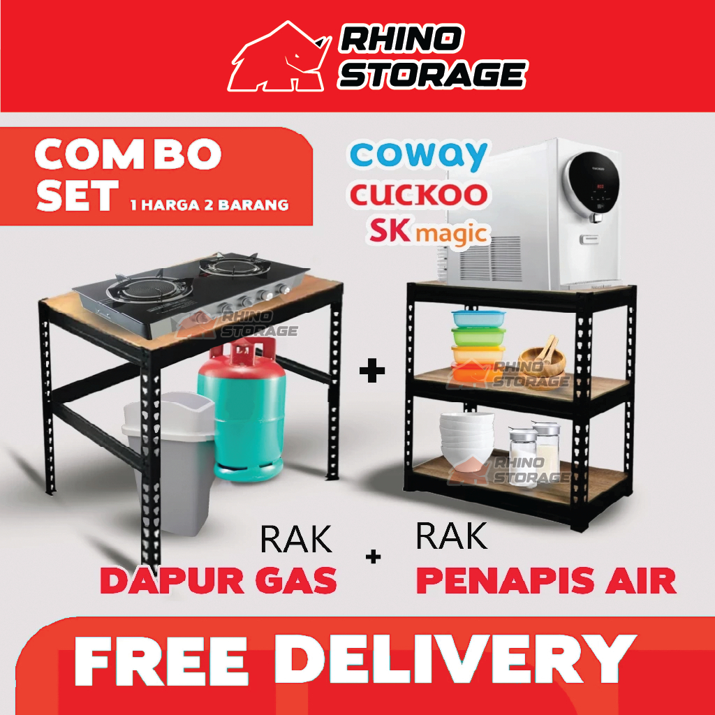 Rak Dapur Gas Kitchen Rack Shelf Rak Penapis Air Coway Cuckoo Oven Rak ...