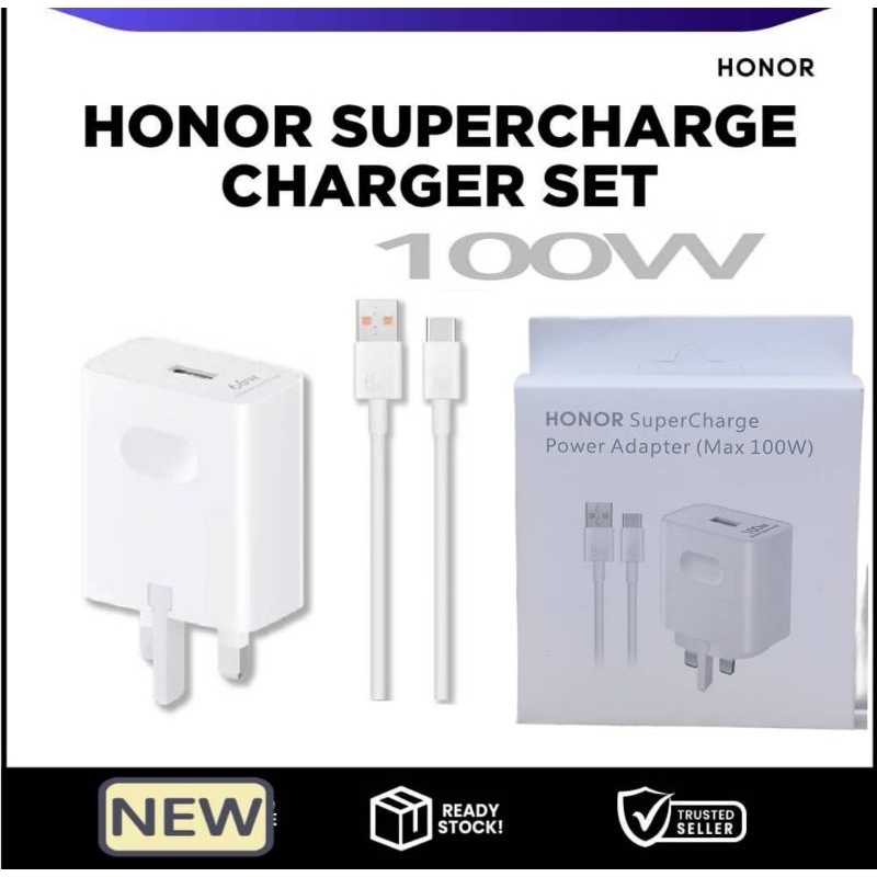 [20V/5A]Honor 100W Charger Honor 400,300,200,100 Magic 7 6 5 4 3 Pro ...
