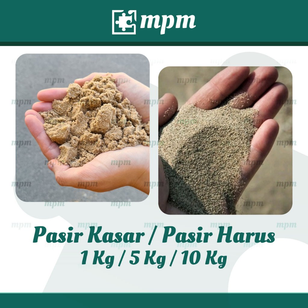 Pasir Kasar Halus Coarse & Fine Sand (1KG 5KG 10KG) Untuk Konkrit ...