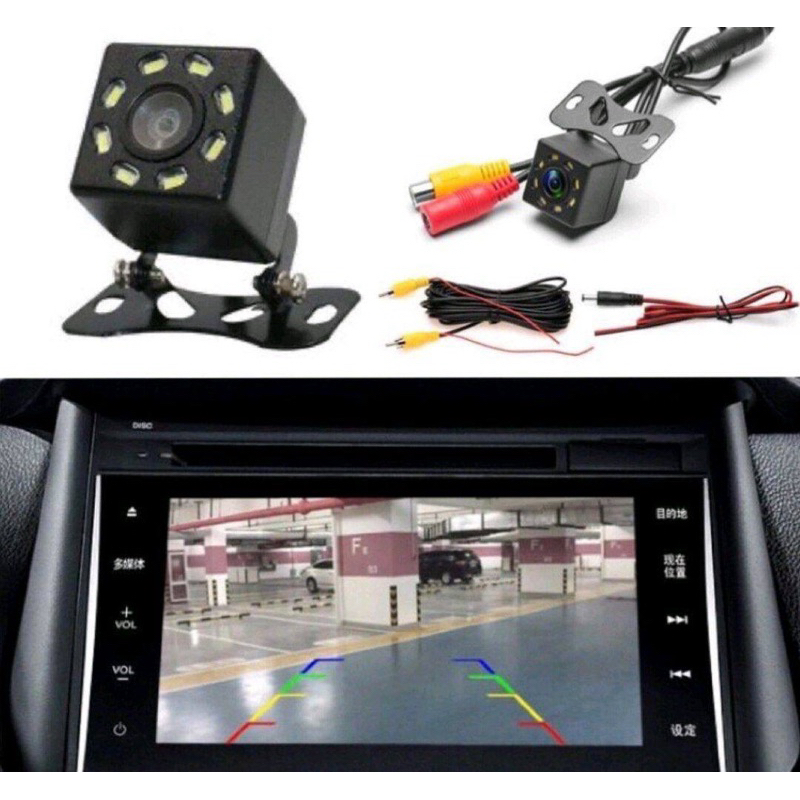 [SALES] Car Reverse Camera 8 Led Night Vision Rear View Full HD Parking ...